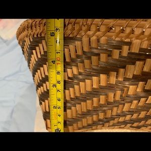 Accents | Vintage Two Toned Basket 13 Inches Wide | Poshmark